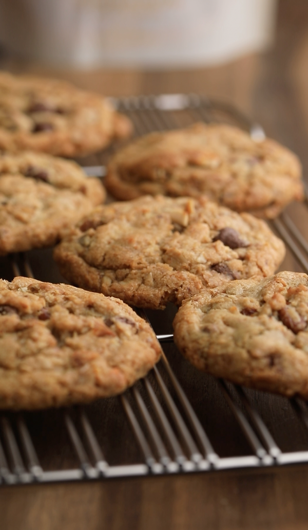Loaded Chocolate Chip Cookies with Sweet Potato Granola | Jamie's Farm