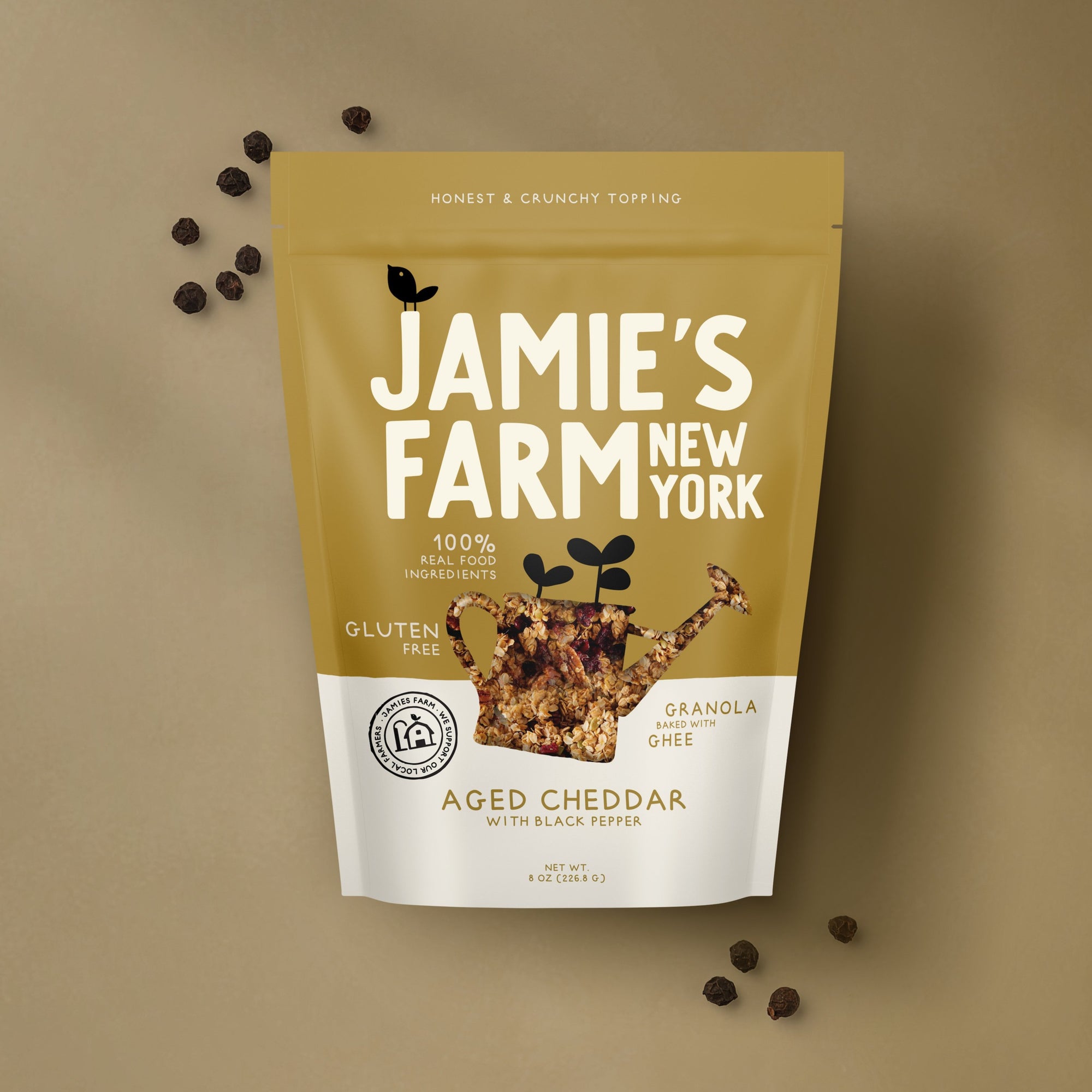 Aged Cheddar Granola with Black Pepper | Jamie's Farm